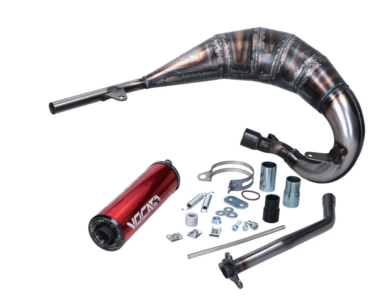 Auspuffanlage Voca Rookie 50/70ccm Cross Beta RR 50 ab Bj. 21, mit EG-BE, rot