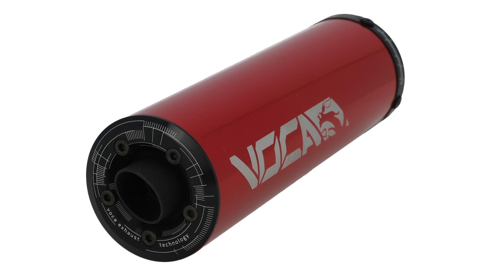 Auspuffanlage Voca Rookie 50/70ccm Cross Sherco 50 SM-R, SE-R Bj. 14-17, Rot, mit EG-BE