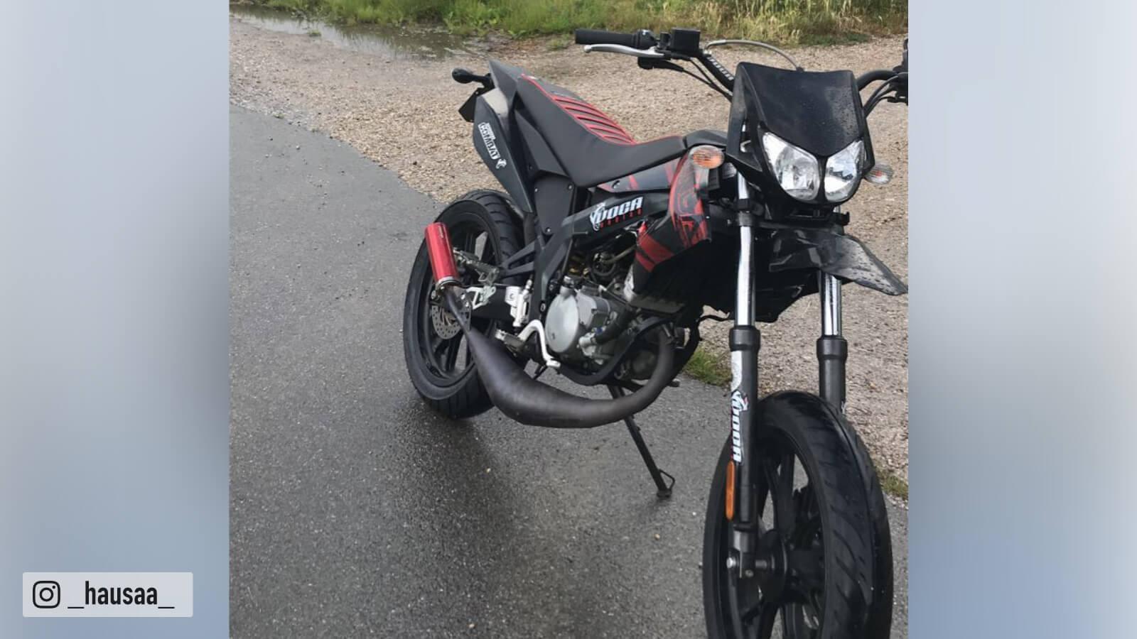 Auspuffanlage Voca Rookie 50/70cc Derbi EBE/EBS/D50B0, mit EG-BE, rot