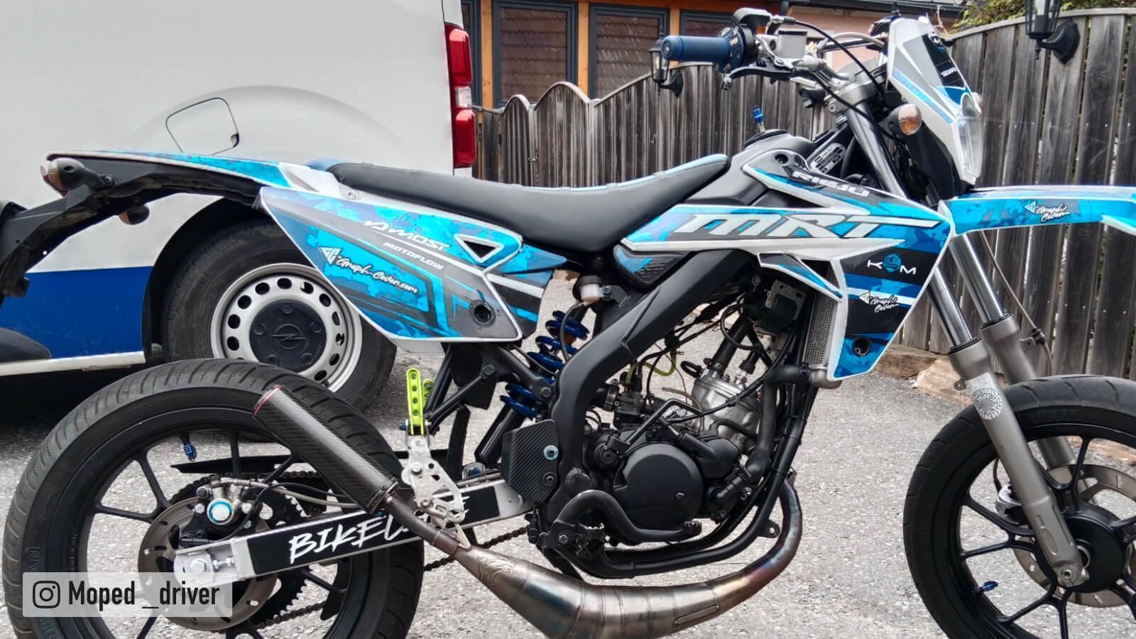 Auspuffanlage Voca Rookie 50/70cc Minarelli AM6, mit EG-BE, schwarz