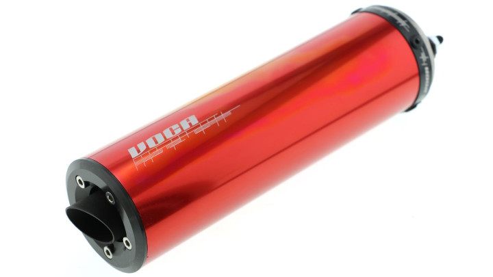 Auspuffanlage Voca Rookie Cross Rieju MRT, Roter Endschalldämpfer, mit EG-BE